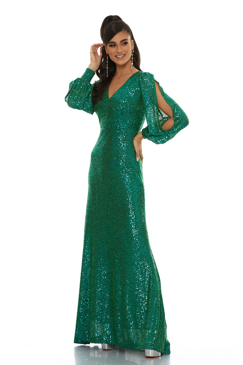 Robe Lumineuse Tout Paillettes | Boudoir de fille riche